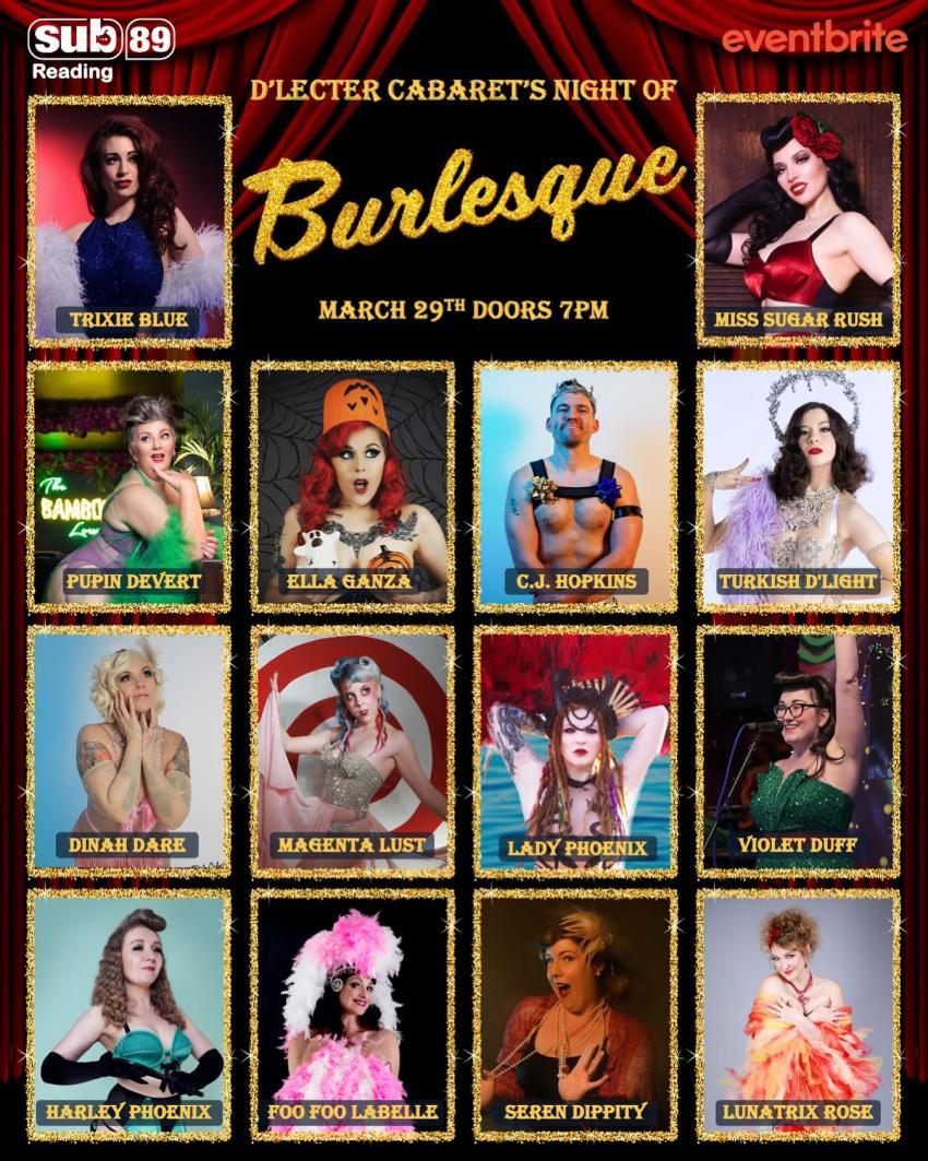 D'Lecter Cabaret's Night of Burlesque | What's On Reading